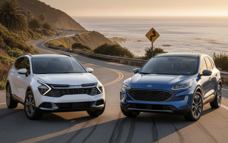 Comparing the 2026 Kia Sportage Hybrid to the 2026 Ford Escape Hybrid ...